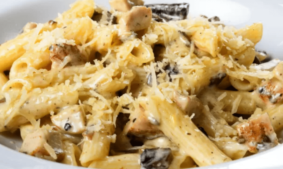 Vegan pasta al funghi - Olaf Duits